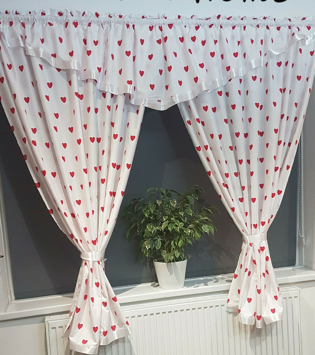 Red And White Window Curtains Curtains & Drapes With Wide Velvet