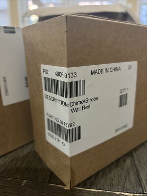 Simplex Chime Strobe Wall Mount Red | eBay