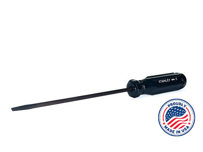 NEW Vintage Stanley 6" Slotted Flathead Screwdriver - Black handle - 3/ ...