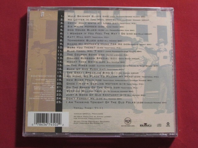 ESSENTIAL BILL MONROE &THE MONROE BROTHERS 1997 25 TRK NEW CD COUNTRY ...