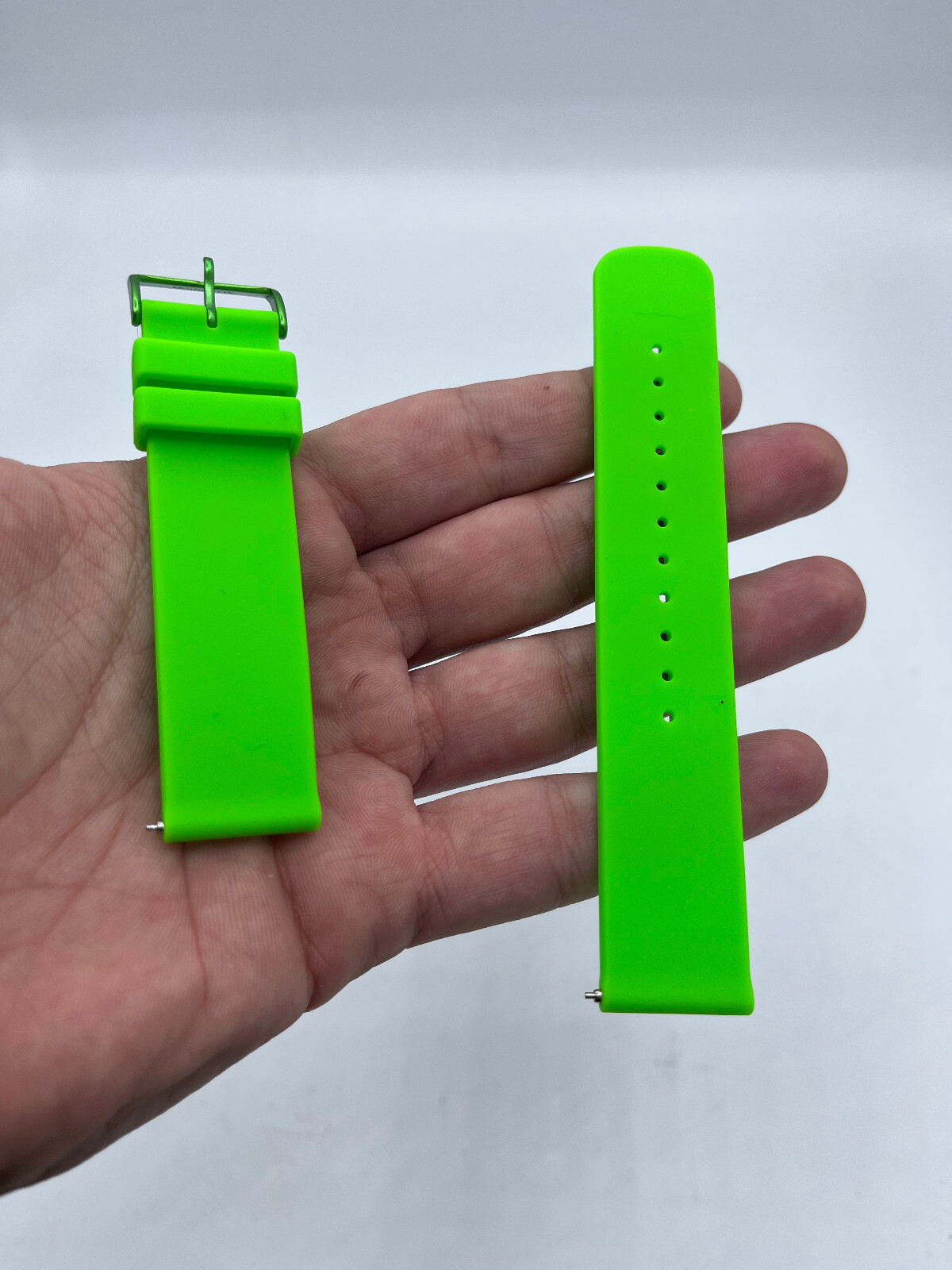 Skagen Denmark Neon Green Watch Band Wristwatch Silicone Pre-Owned Size ...