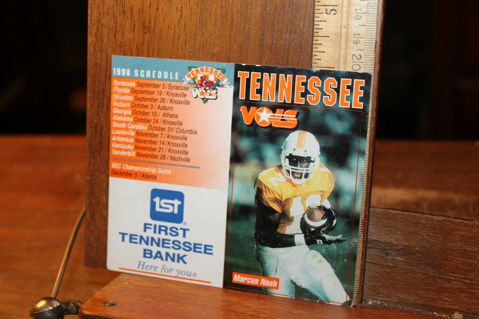 Vintage Tennessee Vols Football Pocket Schedule 1997 | eBay
