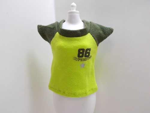 Barbie doll size green shirt Superstar 86 | eBay