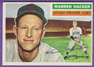 1956 Topps - #282 Warren Hacker - Chicago Cubs - ExMt | eBay