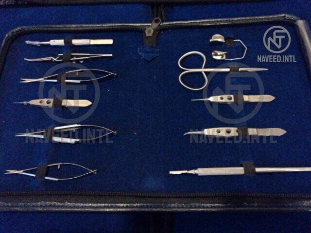 Set of 11 Pieces Eye Micro Minor Surgery Veterinary Ophthalmic ...