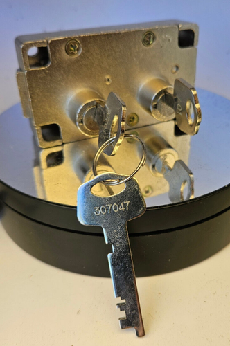 Safe Deposit Lock with 2 Renter Keys and 1 Control Key - NOS Locksport ...