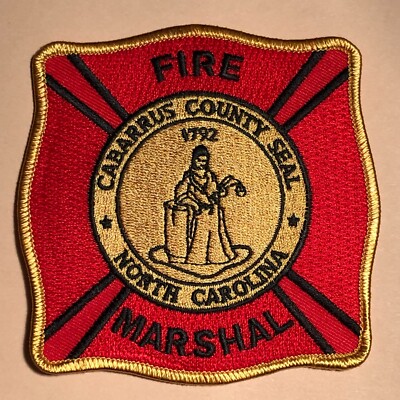 CABARRUS COUNTY NORTH CAROLINA NC Fire Marshal FIRE PATCH | eBay