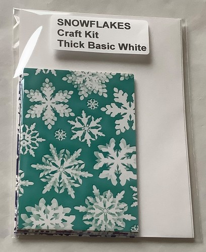 “Snowflakes” Craft kit. Makes 8 cards using Stampin' Up cardstock. | eBay