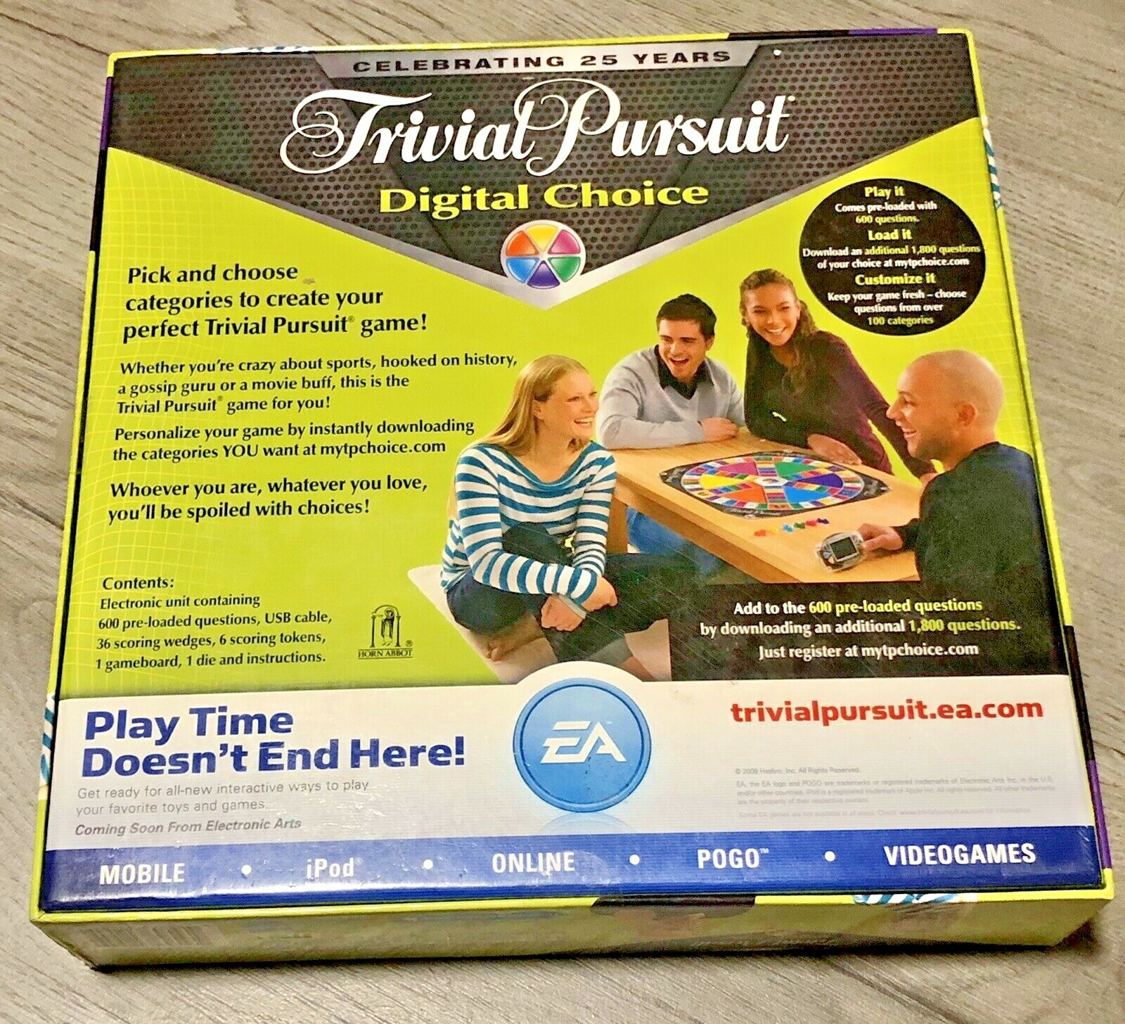 Hasbro Gaming Trivial Pursuit Digital Choice Family Fun Game New ...