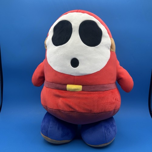 Large 15” SHY GUY Plush Tomy Club Mocchi Mocchi Super Mario Bros ...