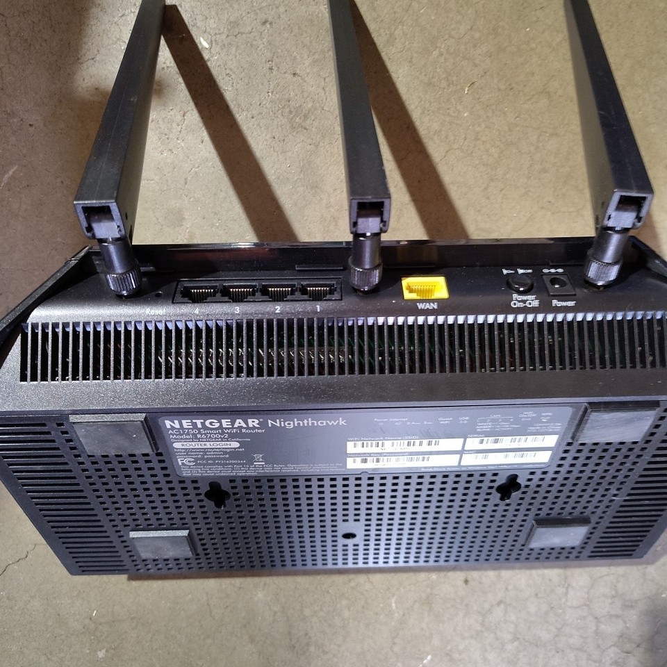 Netgear Nighthalk AC1750 Smart WIFI Router R6700v2 Router Only - No ...