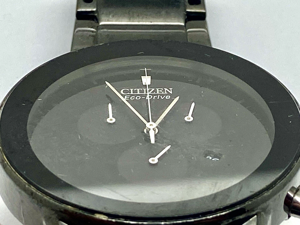 Citizen Eco Drive Men's Watch H504-S086914 Black 43mm FOR PARTS | eBay