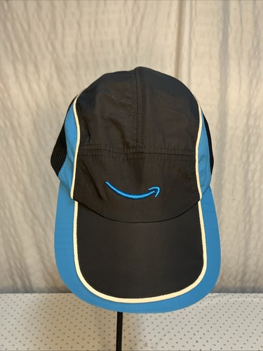 Amazon Smile Logo Hat Adult Adjustable Blue Black Amazon Prime | eBay