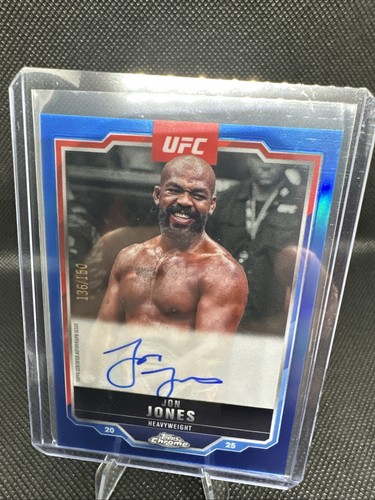 Jon Jones 2025 Topps Chrome UFC On Card Auto /150 | eBay