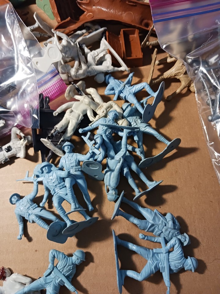 marx battleground playset with extras. french. Russian. Japanese. huge ...