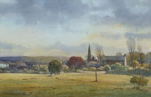 Robert Brindley Original Watercolour Painting Ruswarp Whitby Yorkshire ...