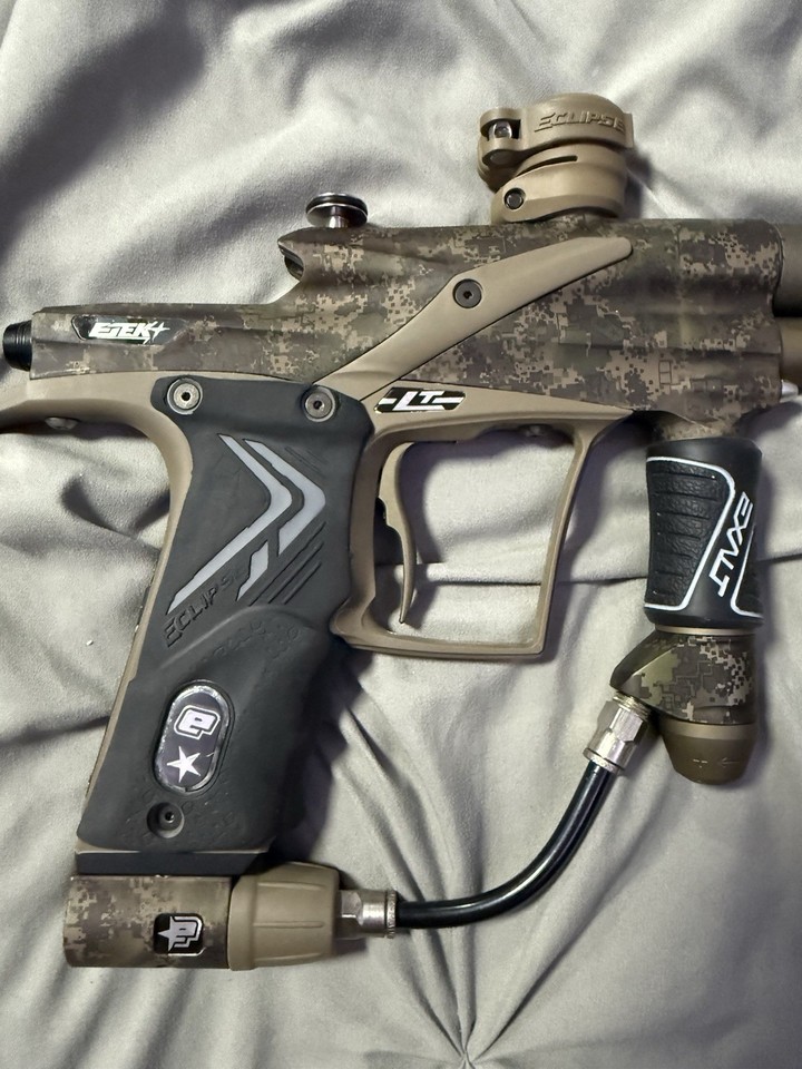 PLANET ECLIPSE ETEK 4 LT - HDE Camo - Paintball Marker - With Freak ...