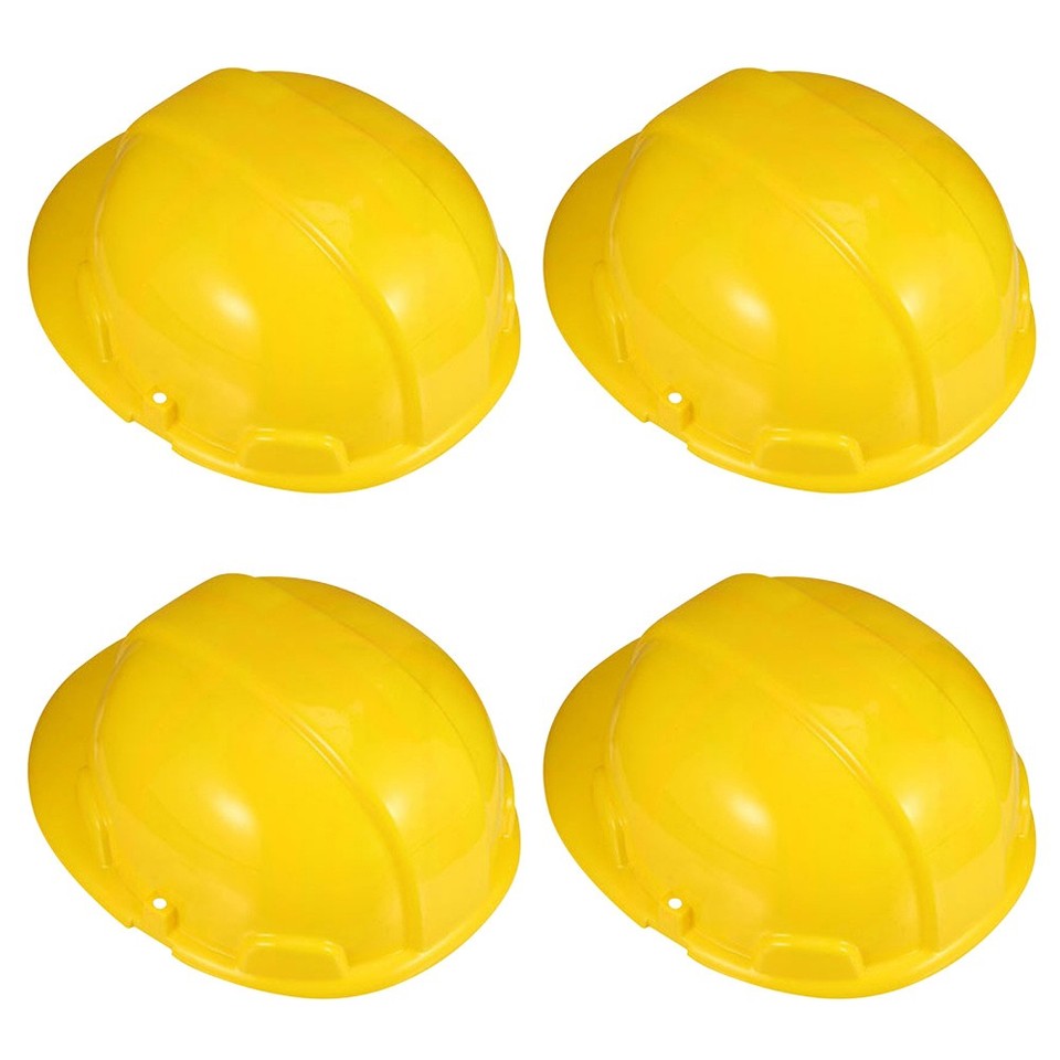 3 Pieces Builders Hats Toys Hard Construction Worker Costume Childrens ...