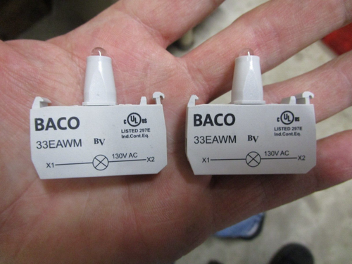 2 New BACO 33EAWM LED Pilot Lamps 130 VAC 222 930 BLOW OUT PRICE | eBay