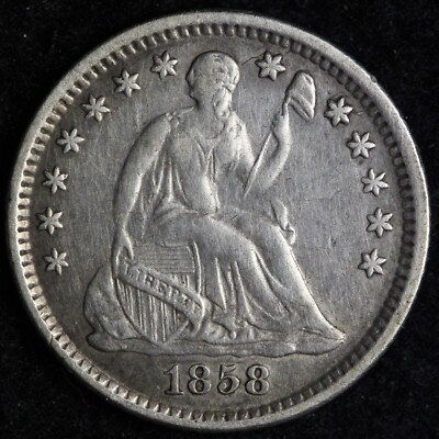 1858-O Seated Liberty Silver Half Dime AU E213 SUHM | eBay
