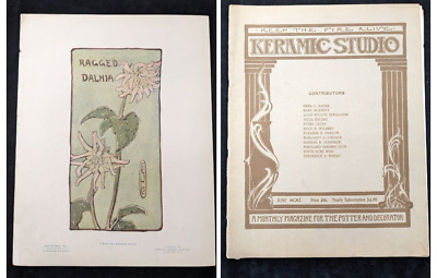 1910 KERAMIC STUDIO Magazine - w/ Engraved Print - Pottery & Decor | eBay