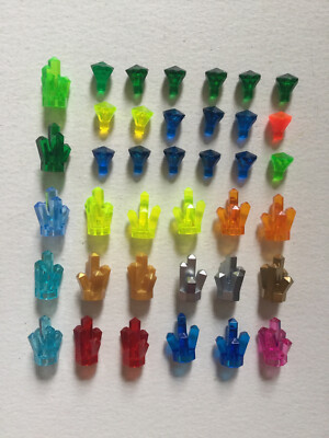 Lego Rock 1 x 1 Crystal Gem And Jewel Faucet 30153 Assorted Color Parts ...