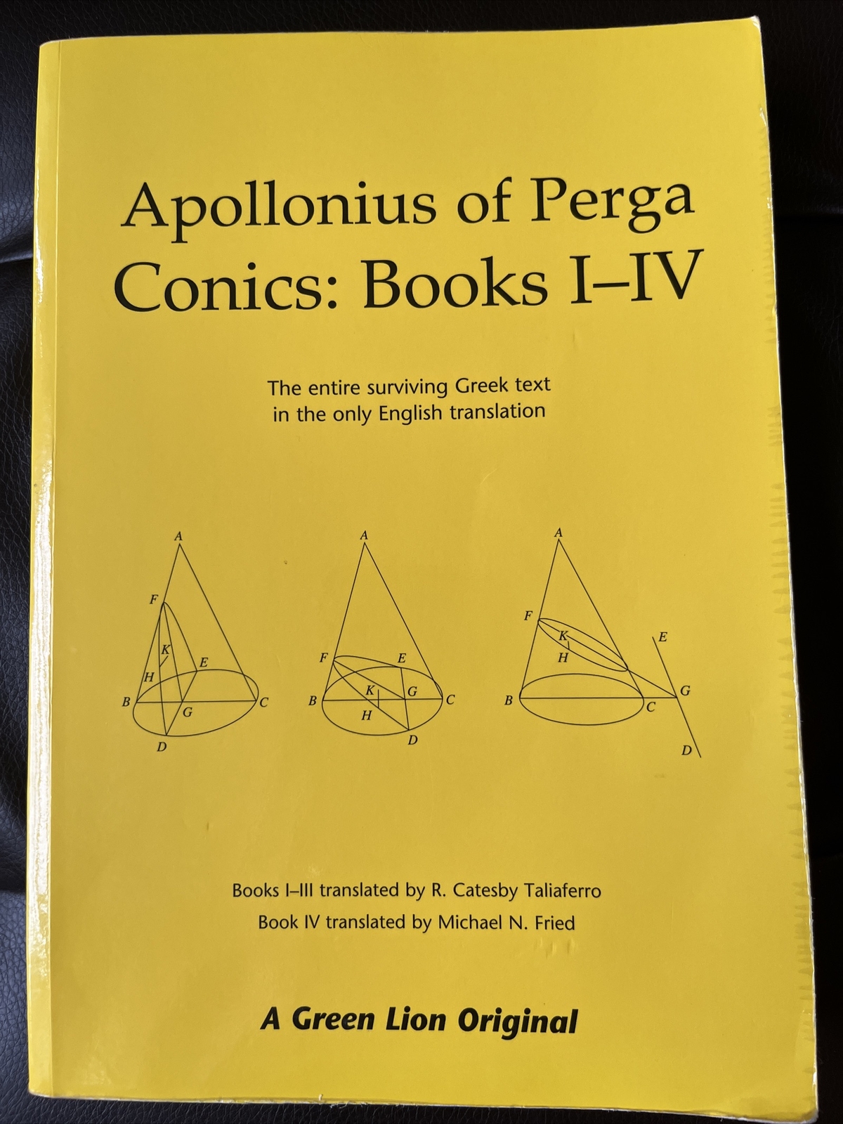 Conics Books I-IV by APOLLONIUS OF PERGA (2013, Trade Paperback ...