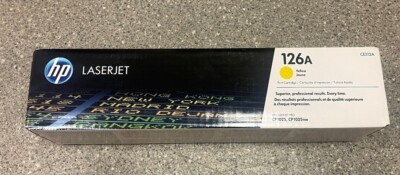 Original HP 126A (CE312A) LaserJet Toner Cartridge - Yellow | eBay