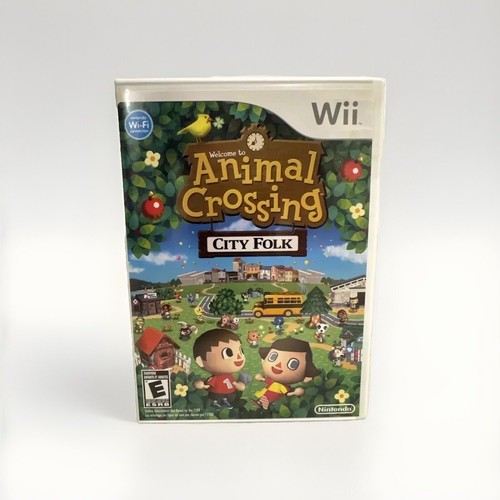Animal Crossing City Folk - Nintendo Wii Complete Disc, Manual ...