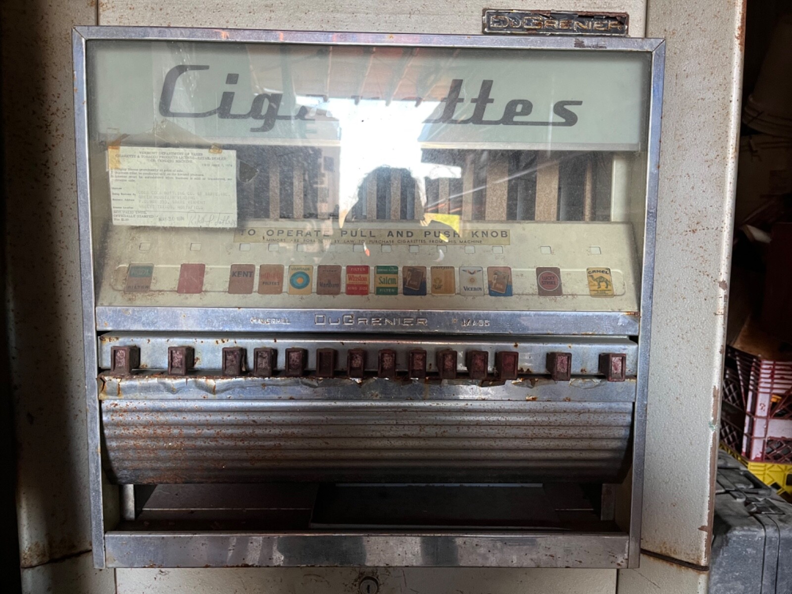 Vintage Cigarette Vending Machine | eBay