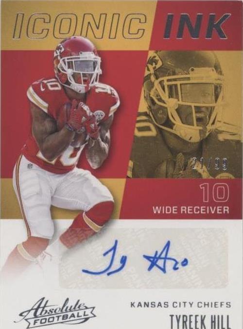 2017 Panini Absolute - Iconic Ink Tyreek Hill #II-TH /99 (AU) for sale ...