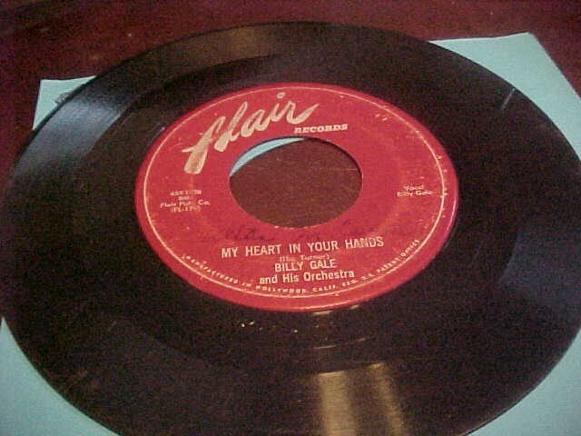 BILLY GALE & NIGHT HOWLER & MY HEART IS IN YOUR HANDS FLAIR 1038 BLUES ...