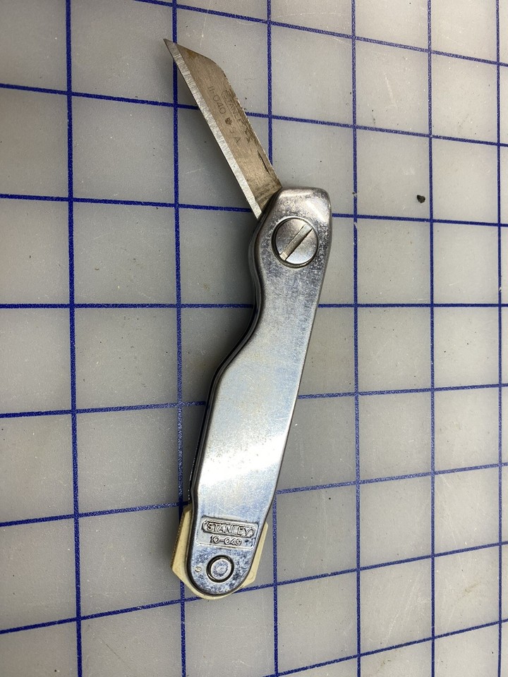 Stanley Utiltiy Razor Box Cutter Folding Pocket Knife (Model 10-049 ...