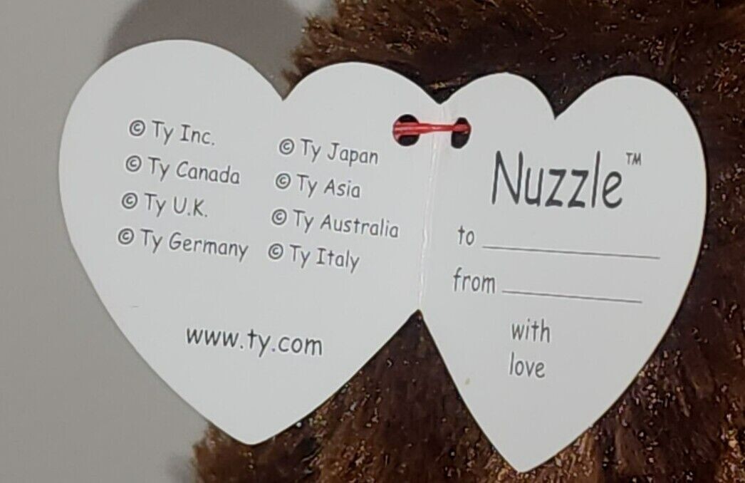 Ty Classic NUZZLE the Chocolate Brown Lab Dog (2010 Version) 11" MWMT ...