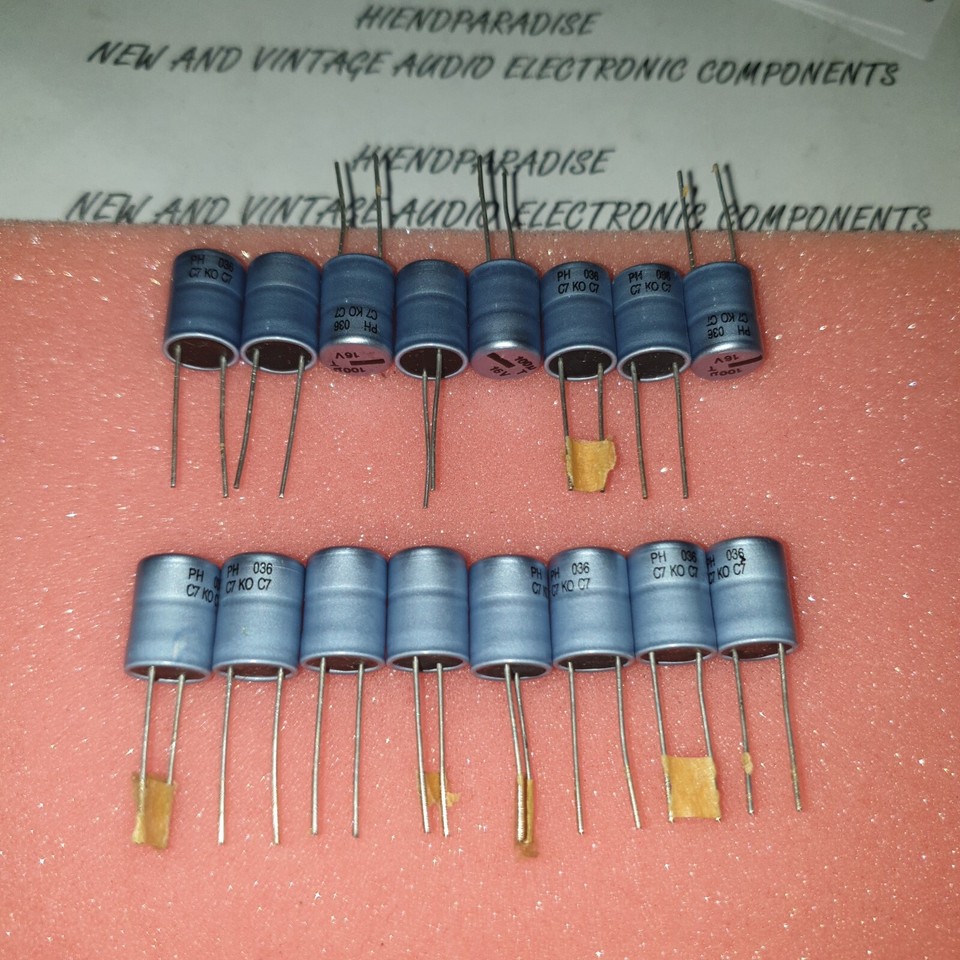 NOS BC PHILIPS 036 100uF 16V LOW NOISE CAPACITORS FOR AUDIO ! 16pcs! | eBay