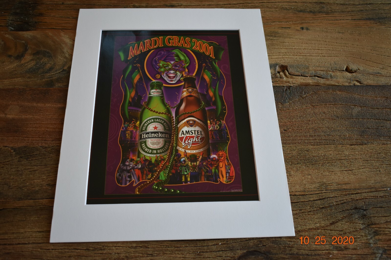 Andrea Mistretta New Orleans 2001 Heineken Mardi Gras Matted Poster Art ...