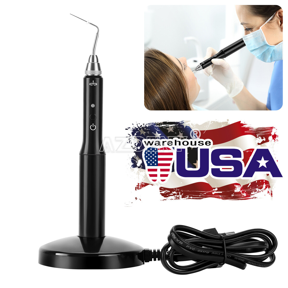 AZDENT Woodpecker Style Dental Wireless Endo Heated Pen Gutta Percha ...