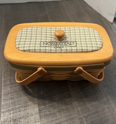 Longaberger 2001 Woven Memories Homestead Basket With Protector Lid ...