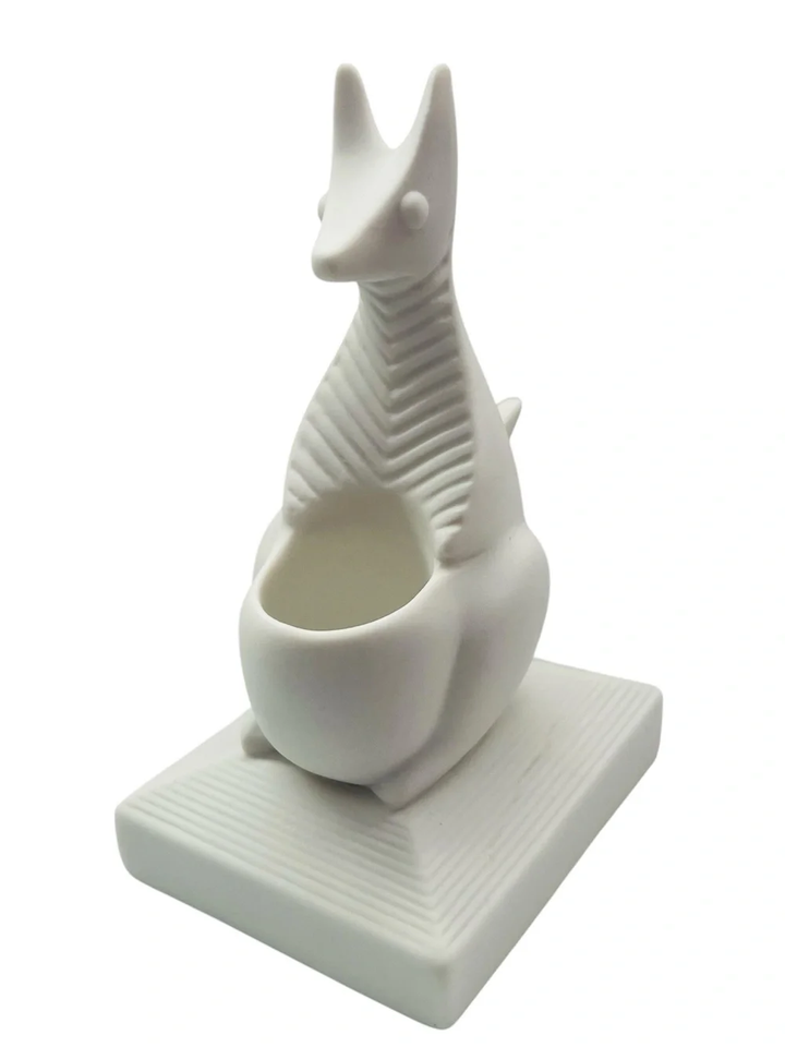 Jonathan Adler White Porcelain Kangaroo Animal Match Strike Holder | eBay