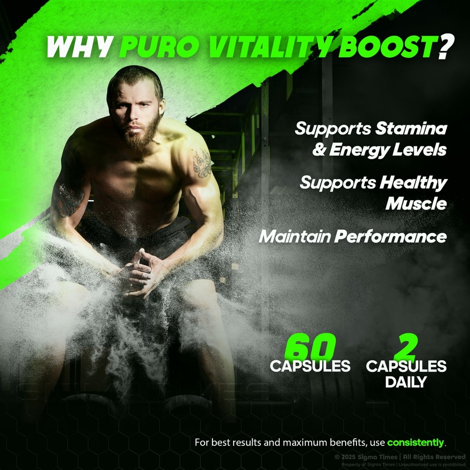 Puro Vitality Boost - Puro Vitality Boost for Men 60ct | eBay
