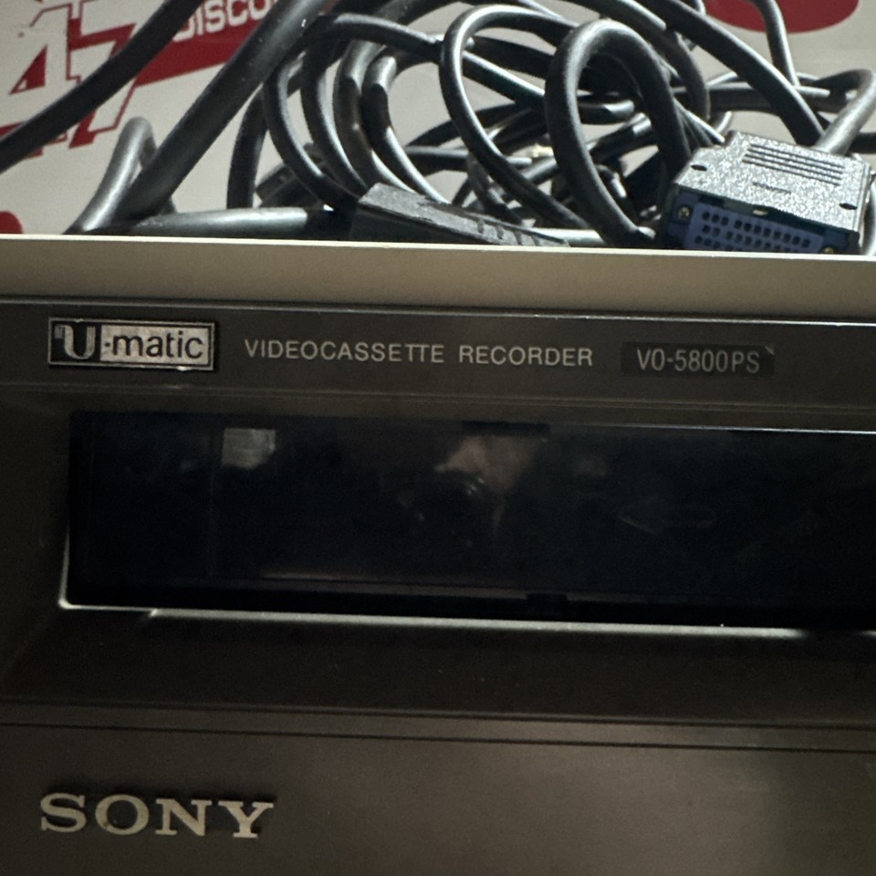 1970s BBC U-Matic Sony Video Cassette Recorders VO-5850P VO-5800PS ...