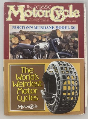 The Classic MotorCycle – June 1989 + Weird Motorcycles Pamphlet | eBay