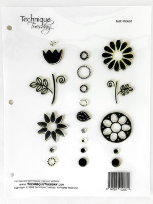 Technique Tuesday Just Picked by Ali Edwards Acrylic Stamps | eBay