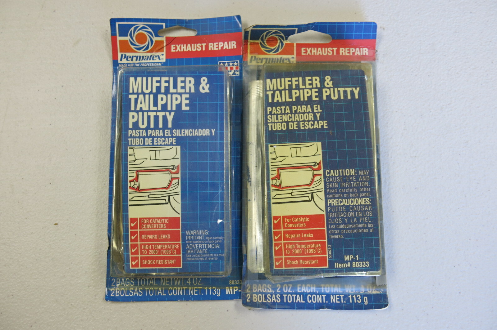 NOS PERMATEX MUFFLER & TAILPIPE PUTTY 80333 LOT OF 2 | eBay