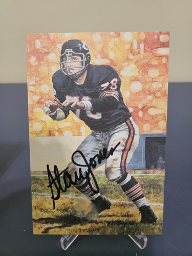 STAN JONES CHICAGO BEARS Signed HOF 1991 Goal Line Art Card GLAC ...