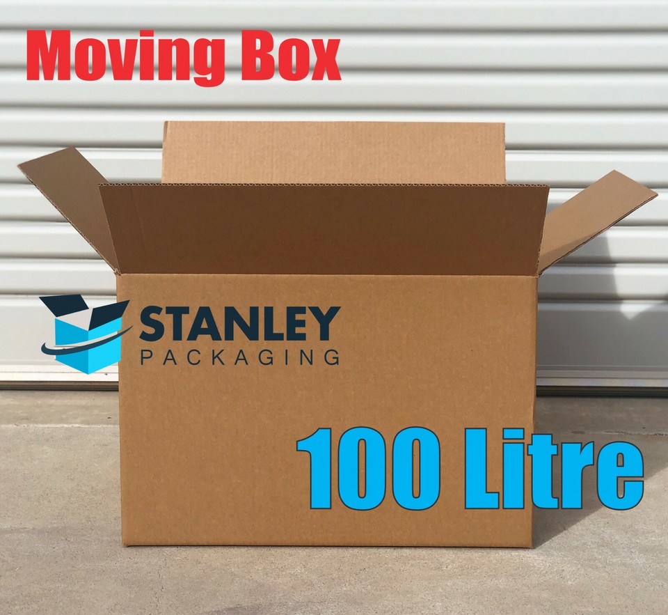 100Litre Moving Boxes-Cardboard Packing Storage Shipping Heavy duty ...