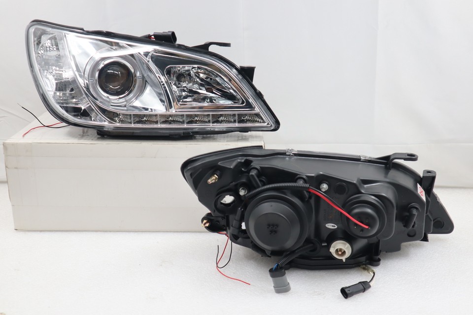 LED PROJECTOR Headlights pair Chrome housing for~00-05~Lexus Altezza ...