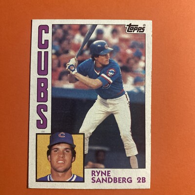 1984 Topps #596 Ryan Sandberg (Chicago Cubs) HOF - 2nd Year | eBay