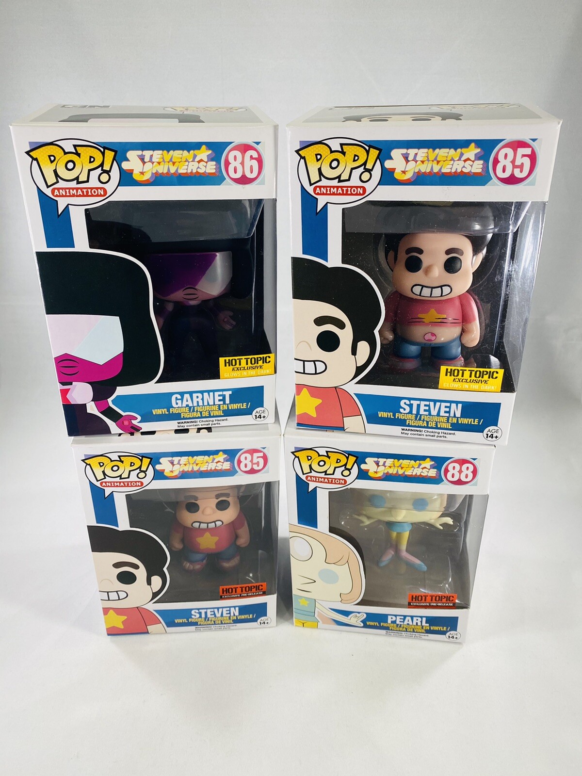 Funko Pop Animation - Steven Universe - 85,85,86,88 - Steven, Garnet ...
