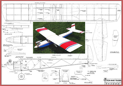 RCM Model Airplane Plans (RC): RCM Basic Trainer 50" for .09-.19 ...